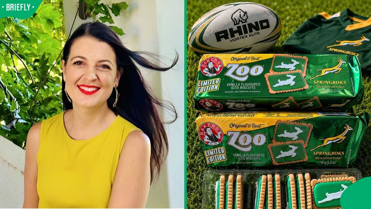 Cape Town woman’s 2023 tweet becomes real Springbok biscuit pack