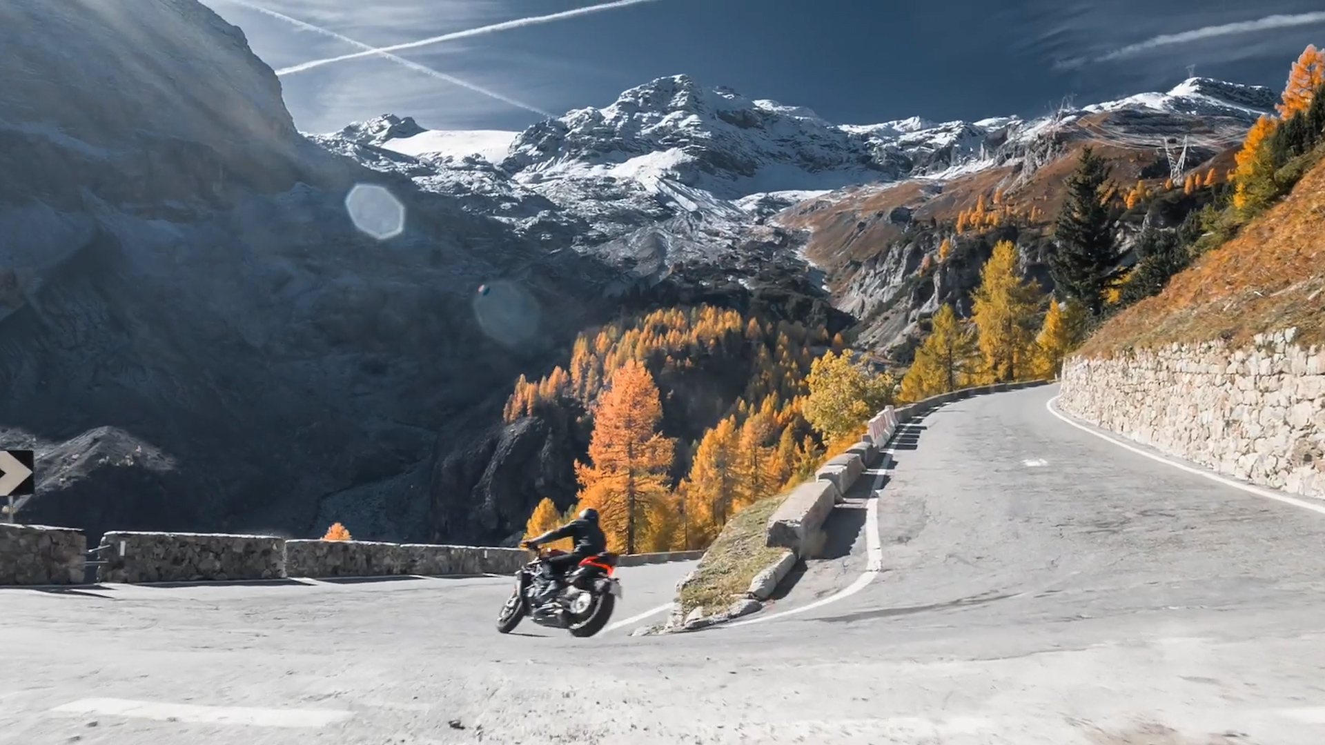Drone views of motorcycles