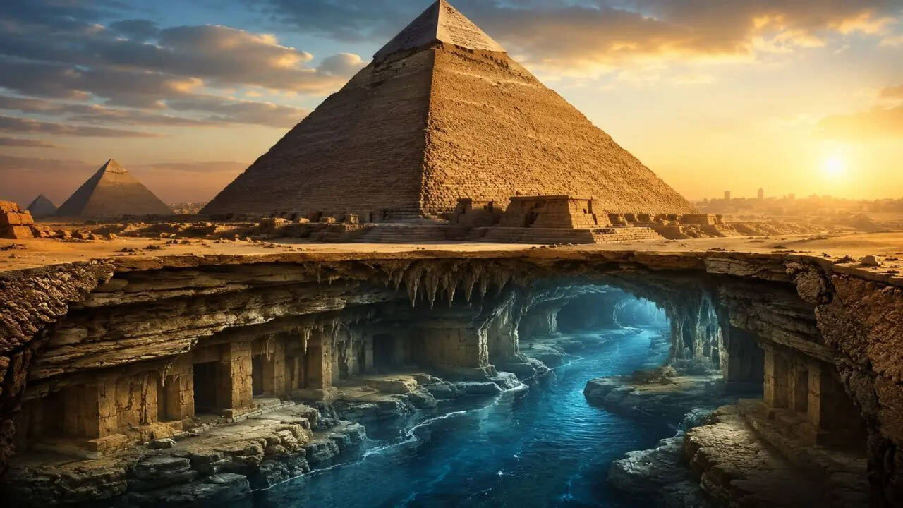 Was there a hidden river under the Great Pyramid of Giza, Egypt: New ...