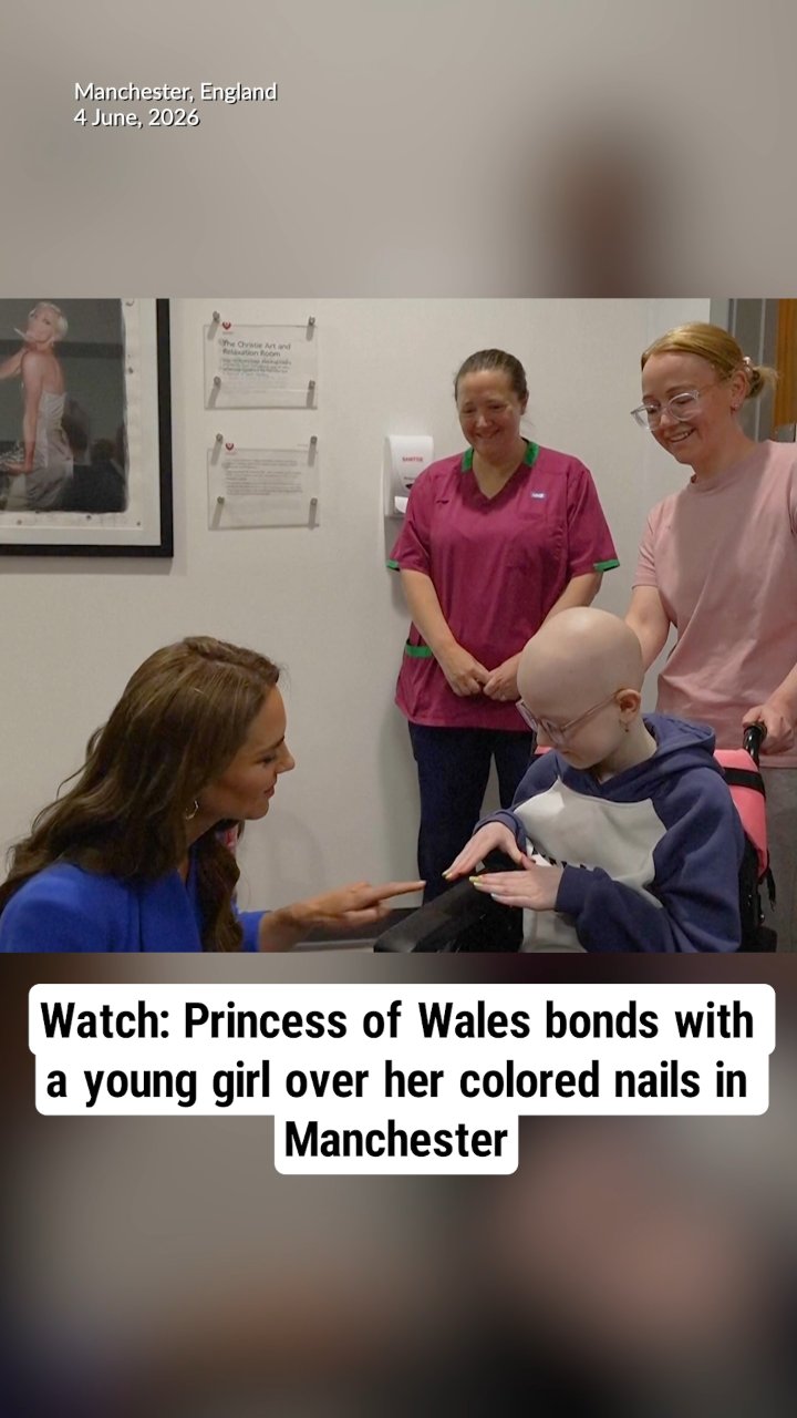 Watch: Princess of Wales bonds with a young girl over her colored nails ...