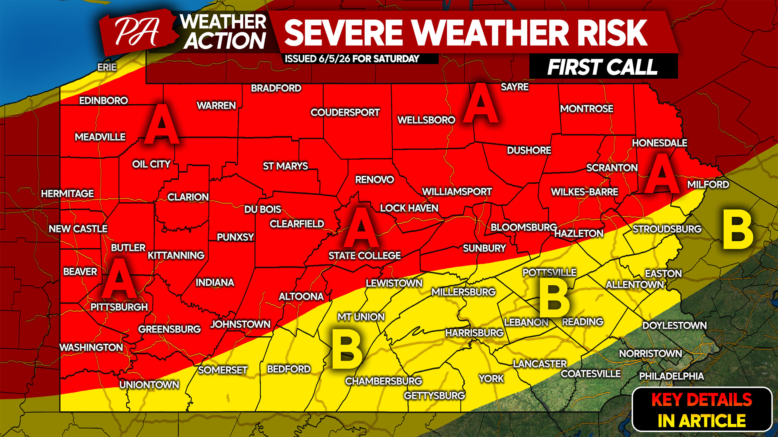 First call severe thunderstorm threat forecast for Saturday's ...