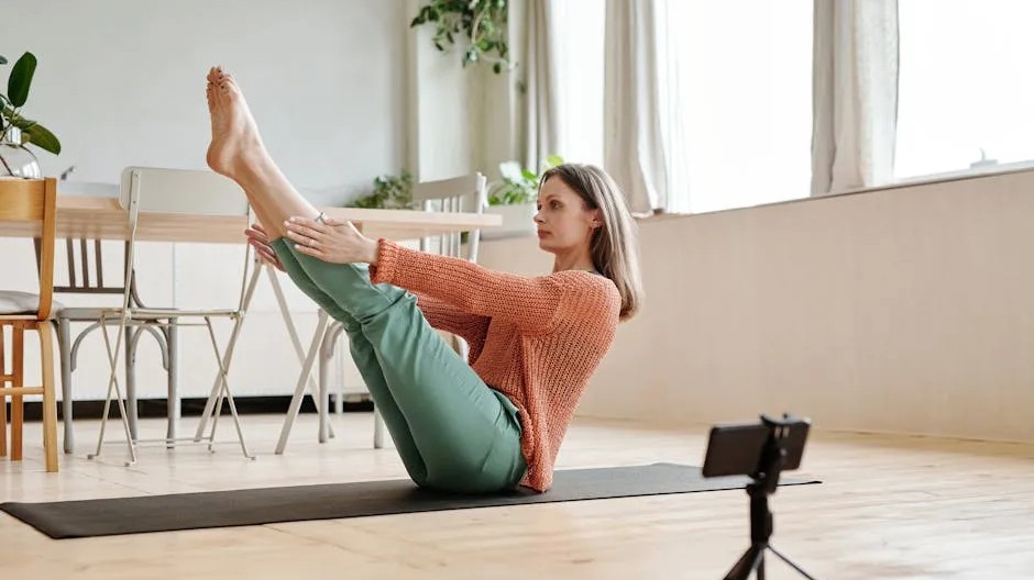8 core-strengthening exercises you can do using a standard kitchen chair