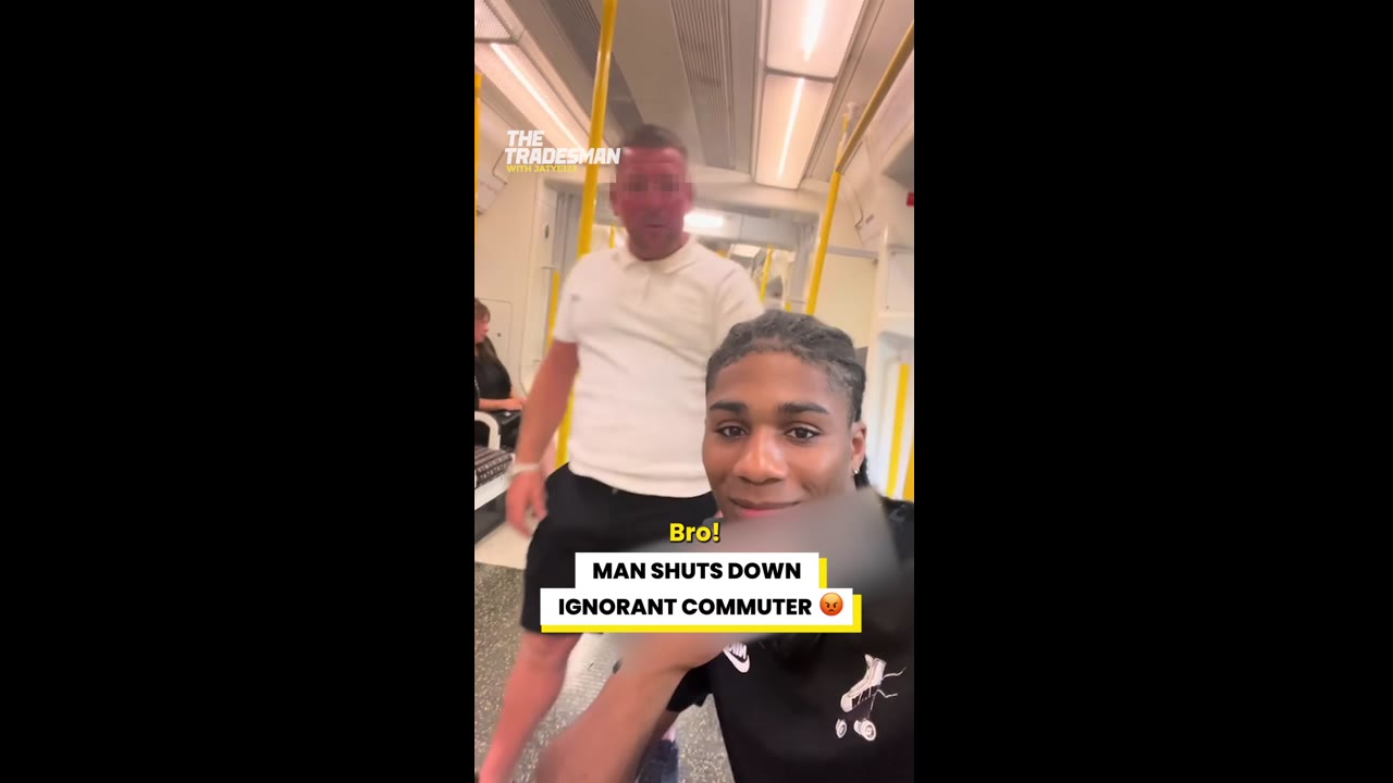 Man shuts down ignorant commuter
