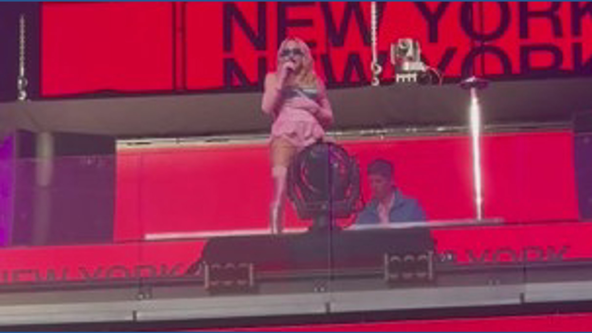 Madonna surprises fans with pop-up concert in Times Square