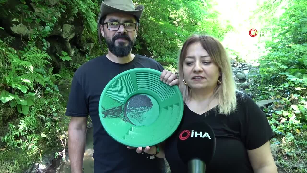 Görüntü Türkiye'den! Günde 6 gram altın buluyorlar, duyan oraya koşuyor