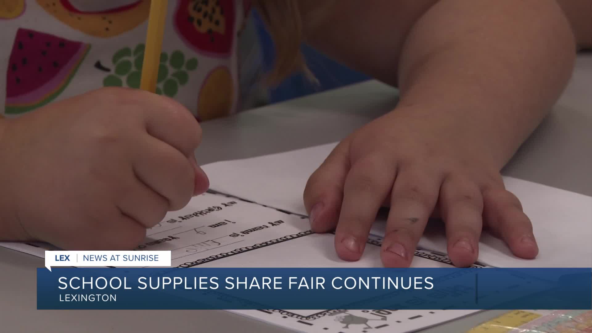 Lexington Share Fair collects used school supplies for students