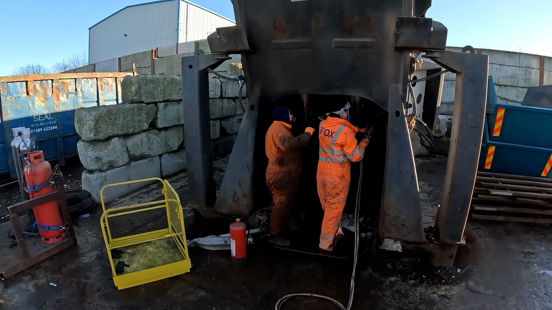 Heavy industrial machinery rebuild and fabrication project