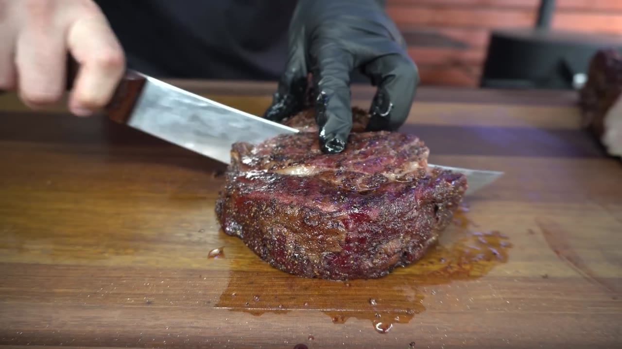 Tomahawk steak: Reverse sear made easy