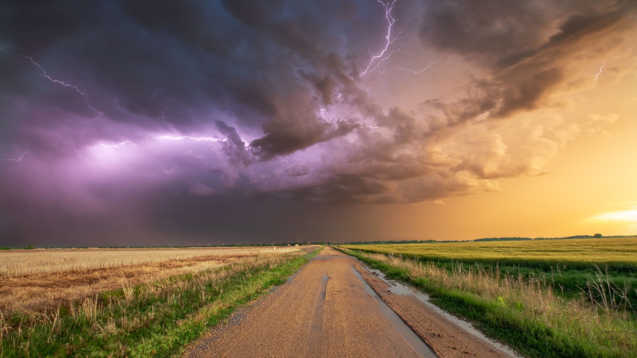 The Storm Prediction Center flagged large hail, damaging winds and a ...