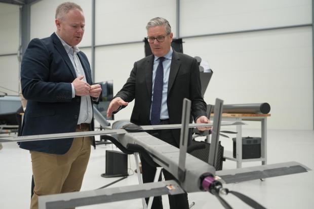 Prime Minister spotted at drone factory in Swindon