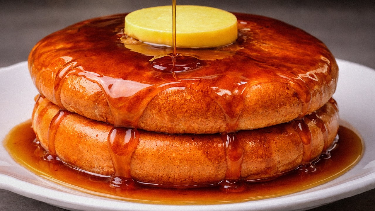 Watch how simple pancakes become restaurant quality breakfast