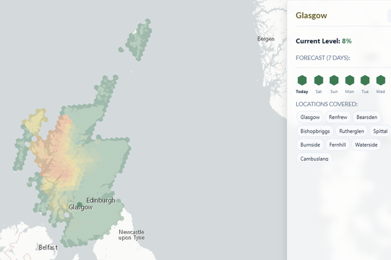 Scottish midge forecast map launched just in time for summer - check ...