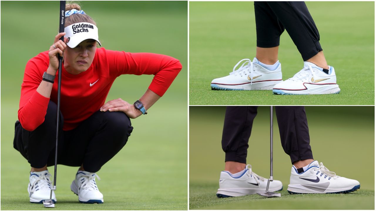 Nelly Korda ditches LeBron James golf shoes after just six holes at US ...