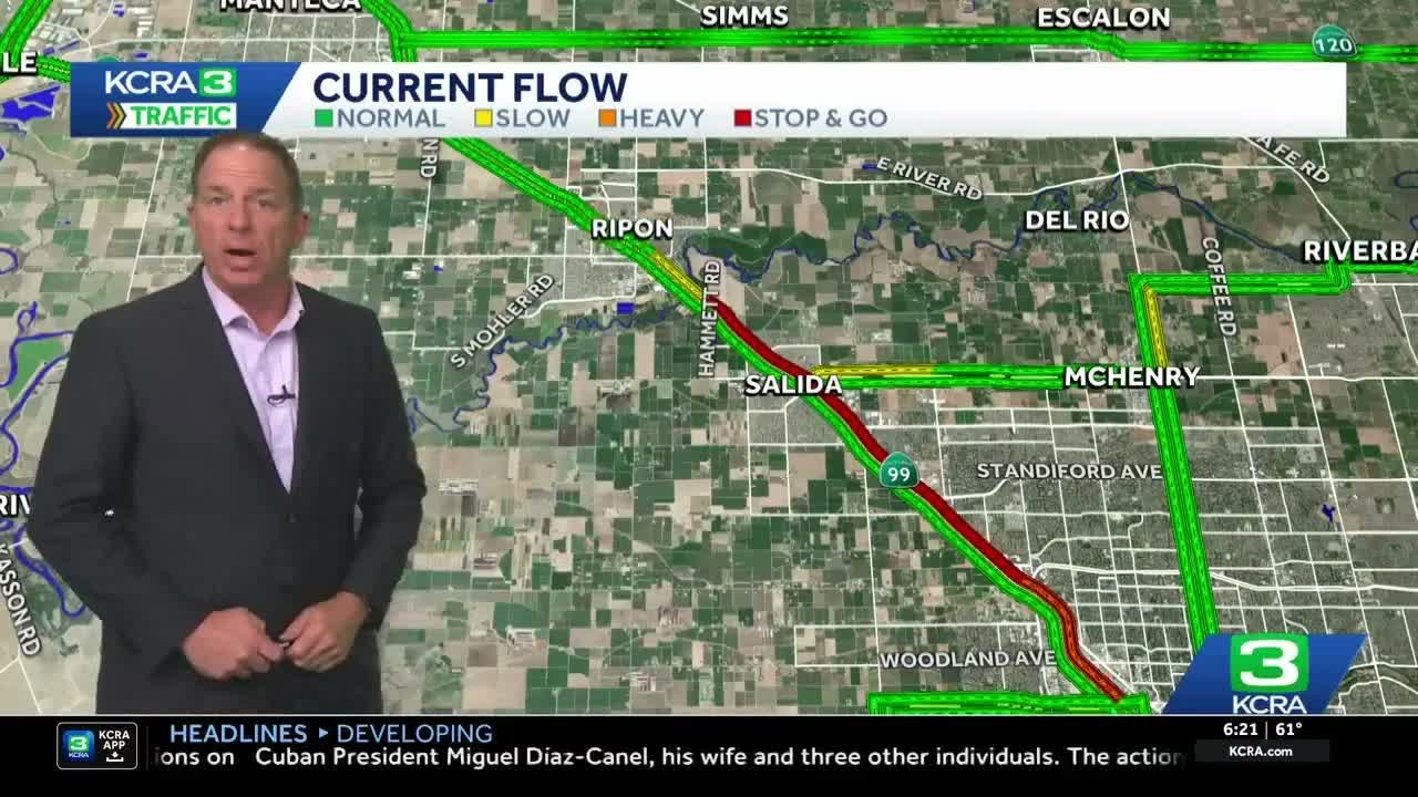 Major delays on Highway 99 amidst construction