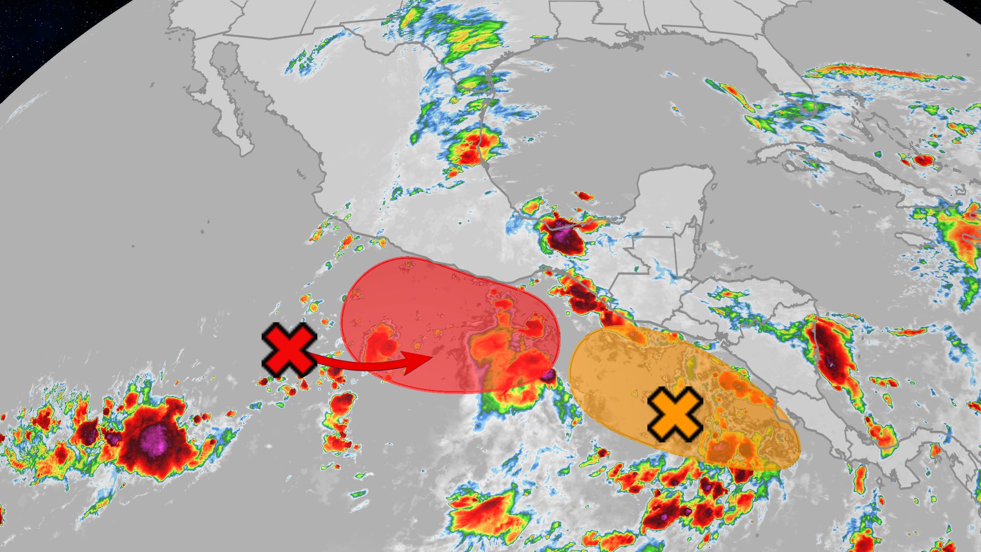 Eastern Pacific tropical development: 2 areas we're watching