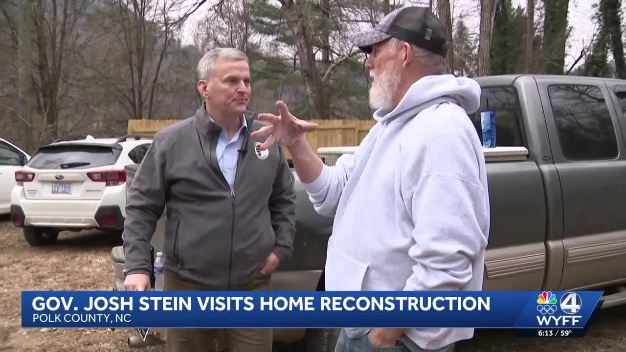 Gov. Stein tours Hurricane Helene reconstruction project