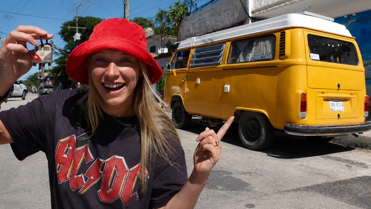 We bought a VW Kombi van in Mexico for van life!