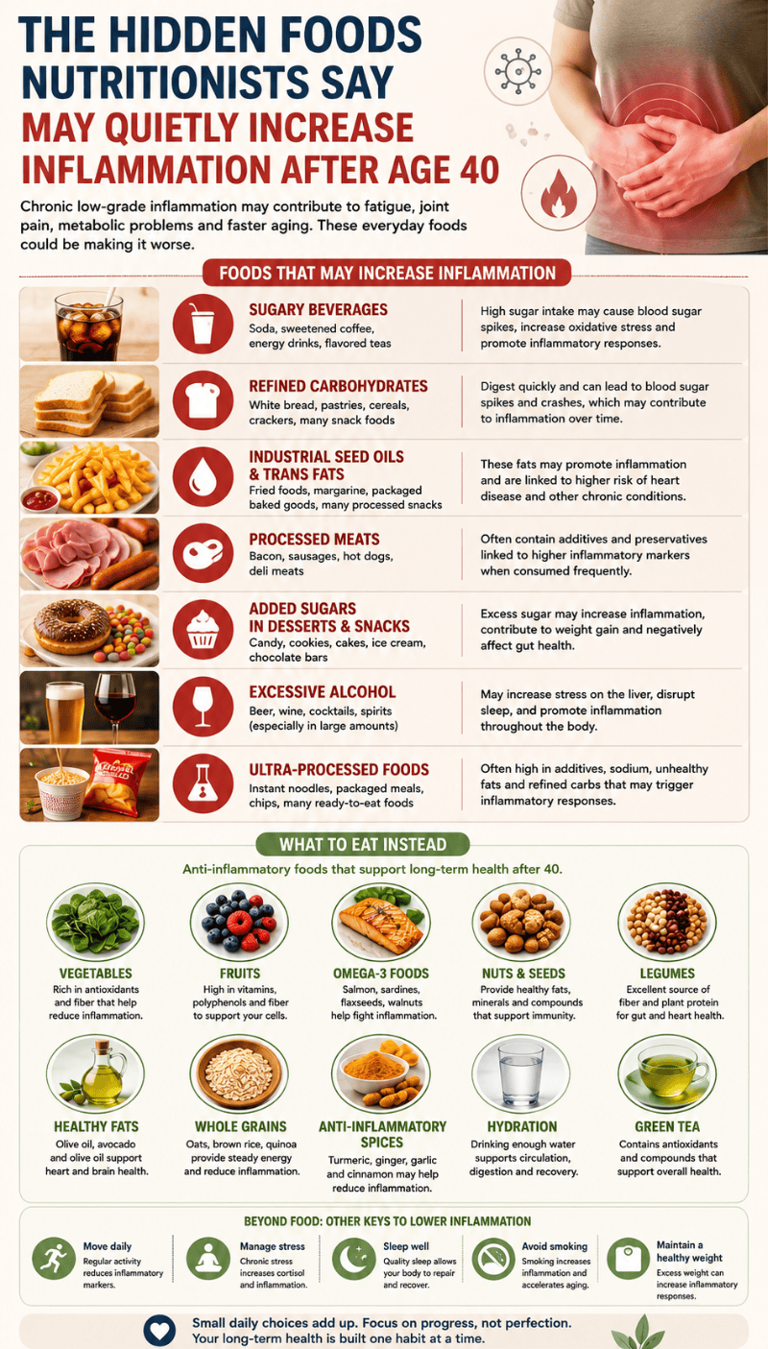The hidden foods nutritionists say may quietly increase inflammation ...