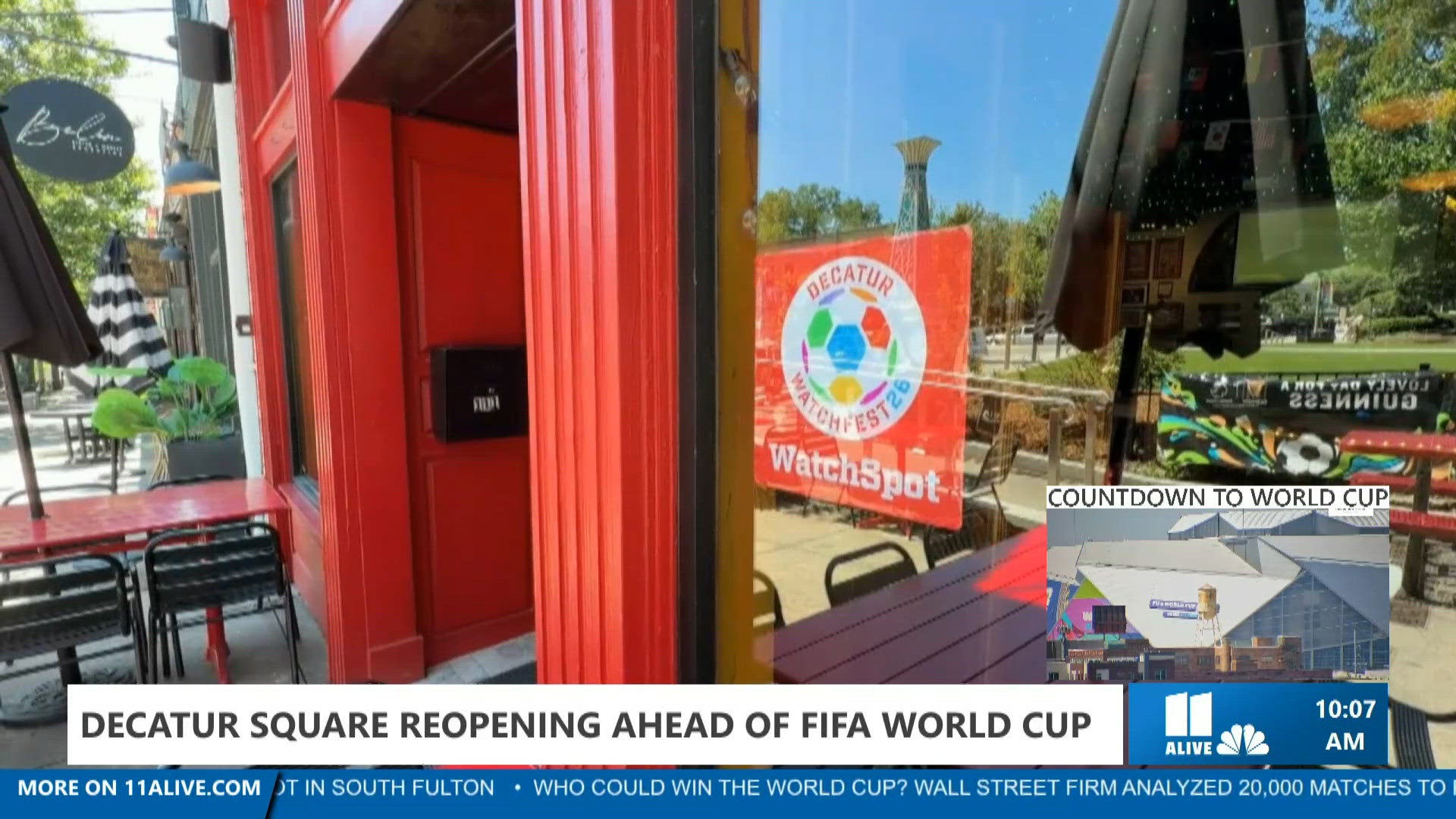 Decatur Square reopens with World Cup in sight