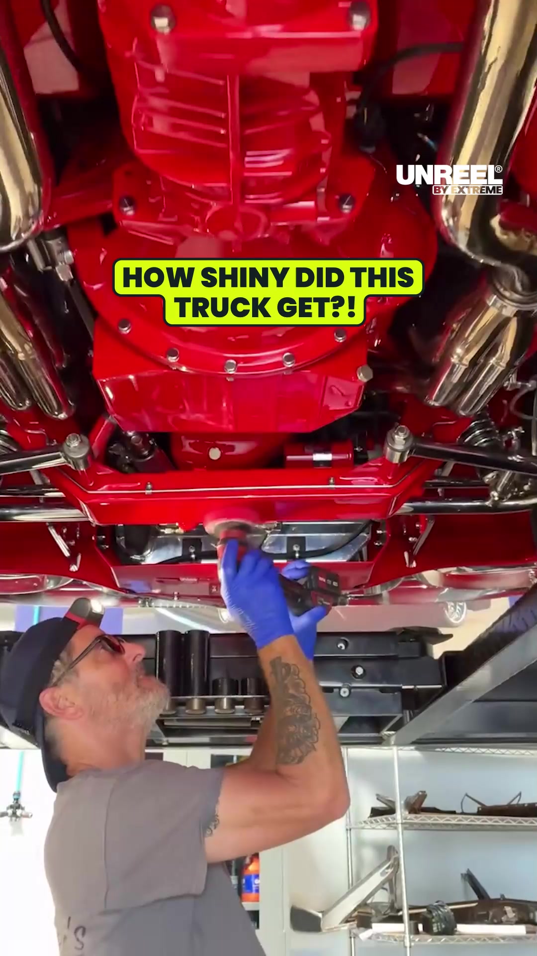 Mirror shine truck detail
