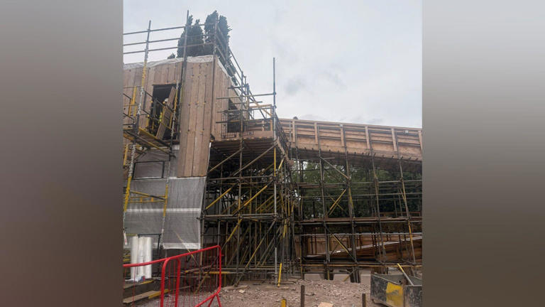 Footbridge work to link town with £18.7m project