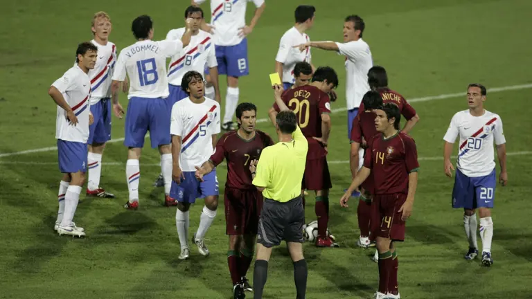 Match with most yellow and red cards in FIFA World Cup history