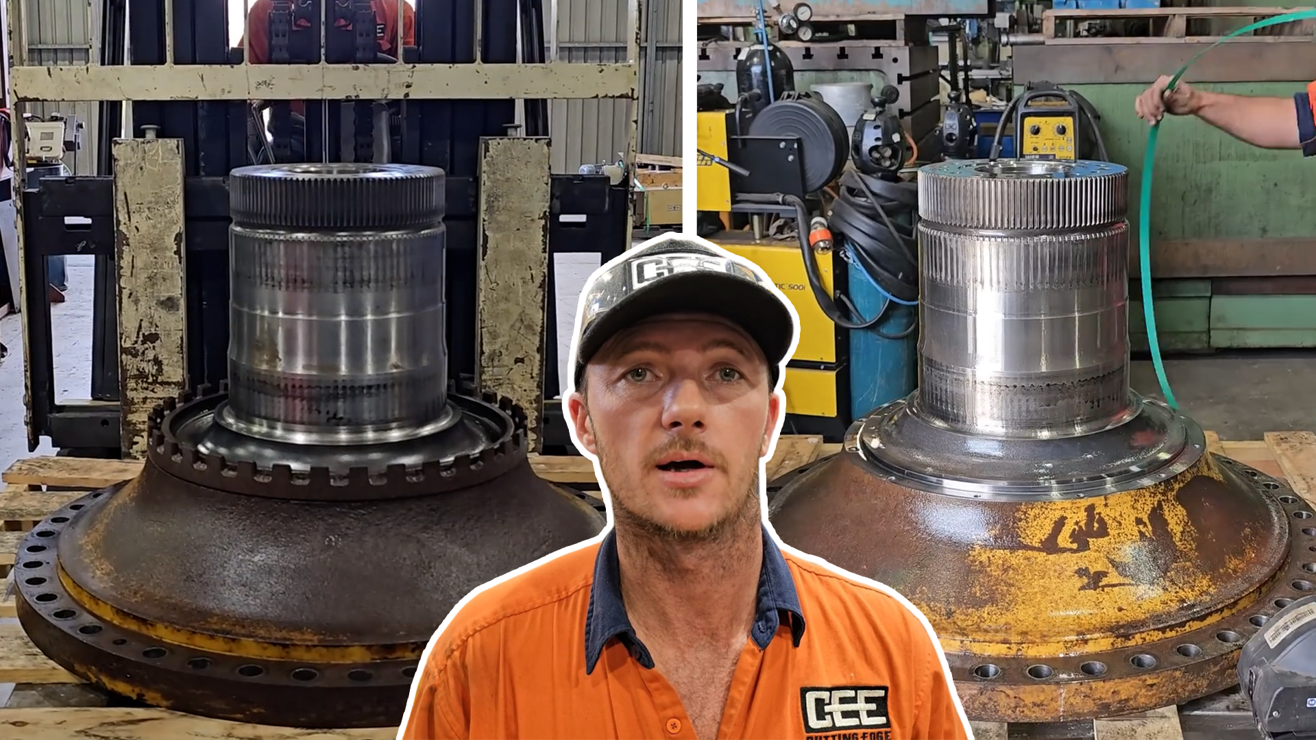 D11 final drive spindle repair