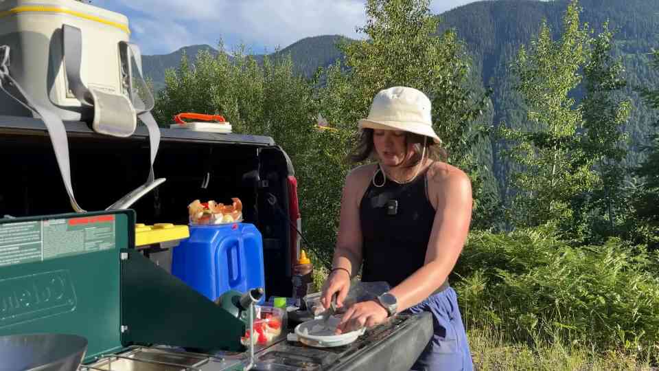 She stayed alone by a mountain lake... and everything went quiet