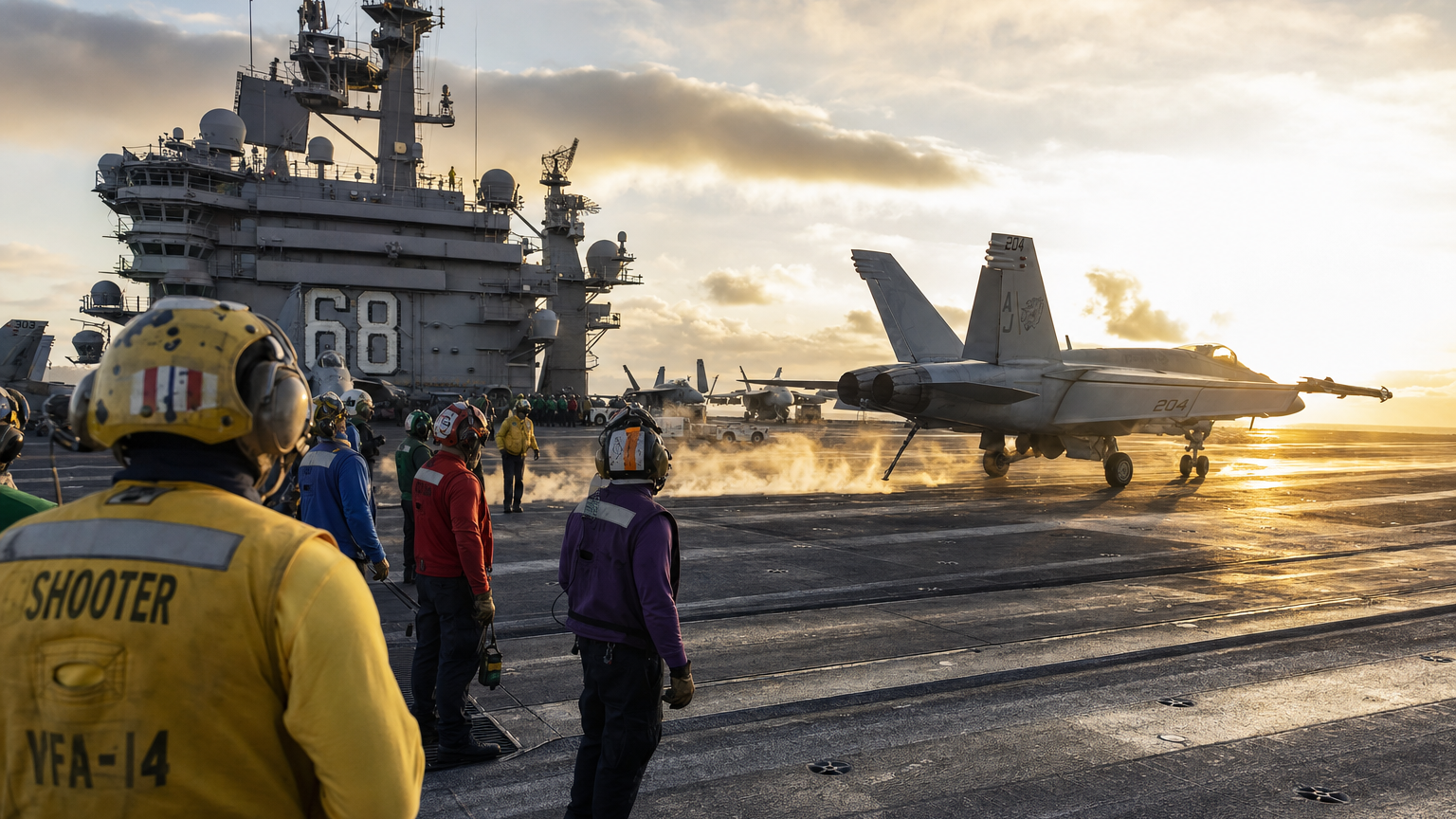 Disaster looms with every landing as US Navy carrier crews race against ...