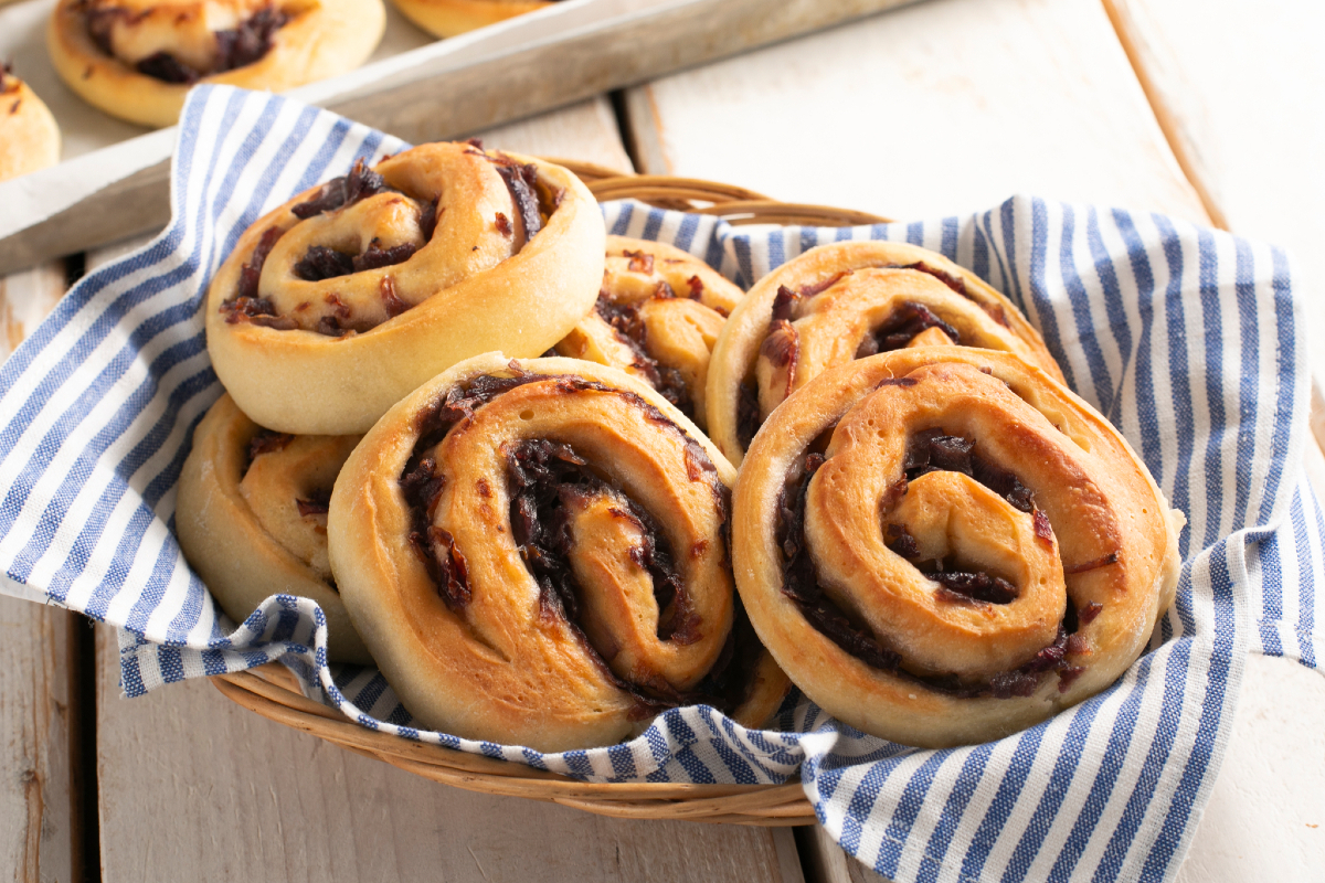 Onion pinwheels