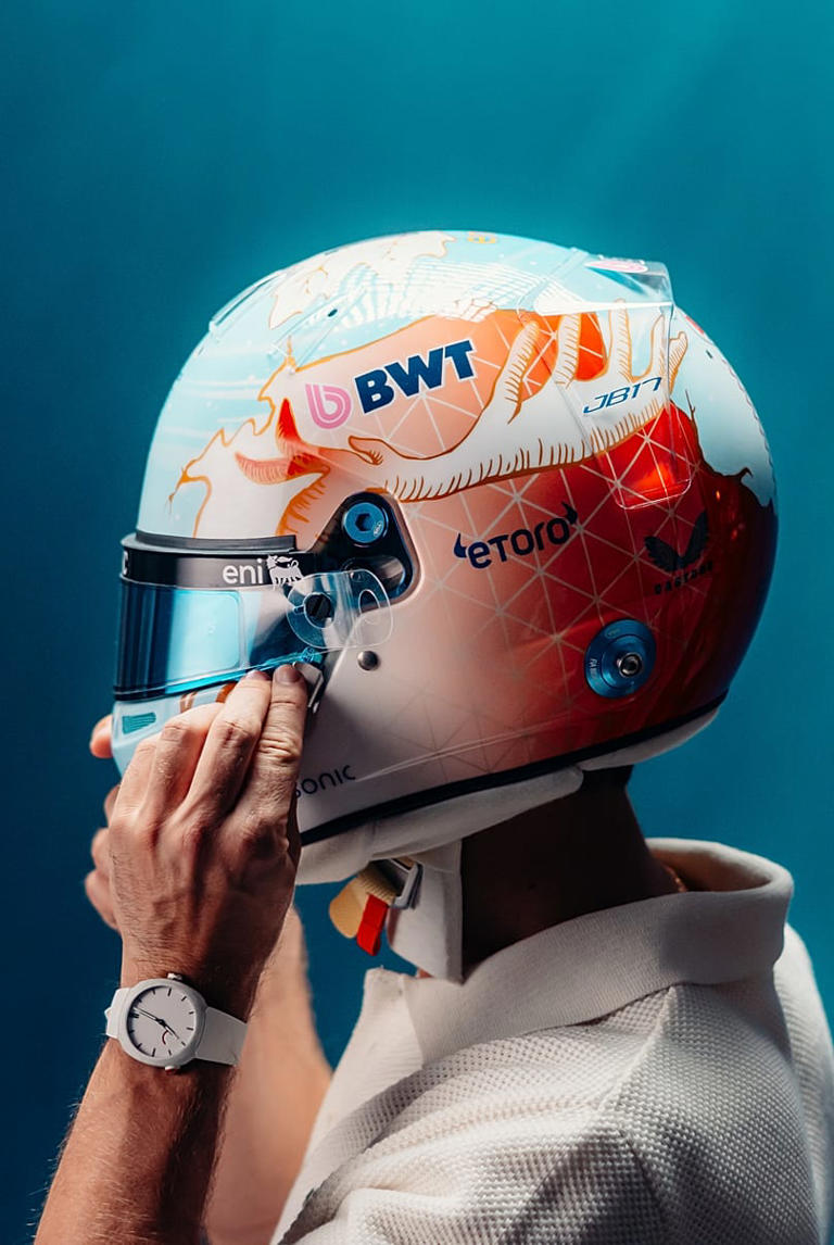 Qatari artist designs Pierre Gasly's helmet for Canadian Grand Prix