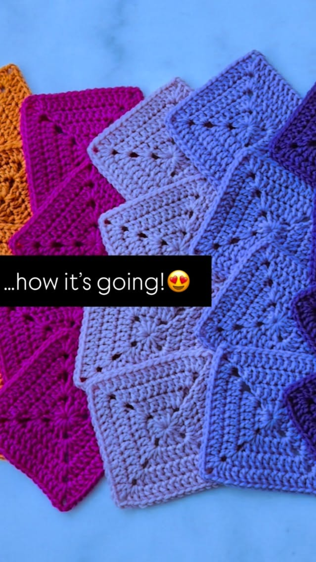 My colorful crochet project of the week revealed