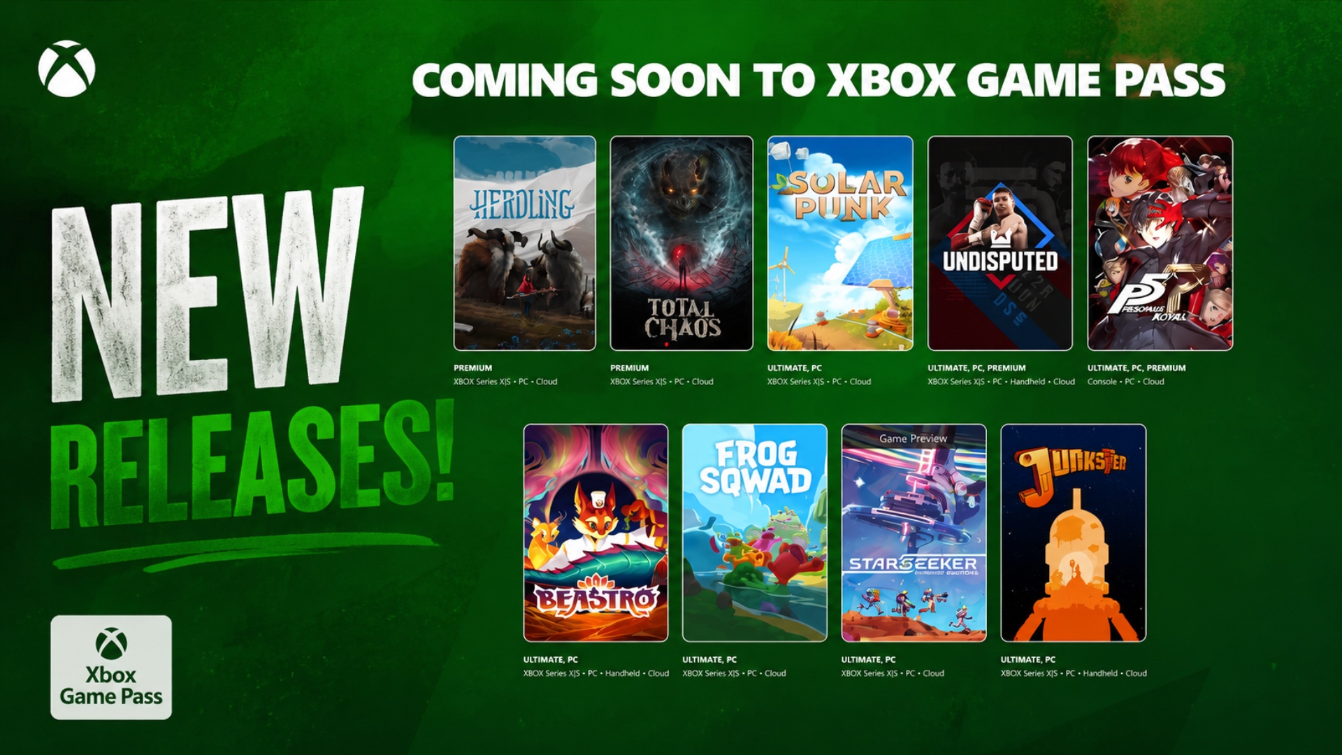 Xbox Game Pass June lineup includes Persona 5 Royal, Undisputed, and more