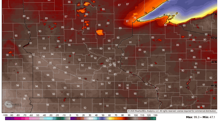 SPC eyeing Minnesota for possible severe weather next Wednesday, but ...