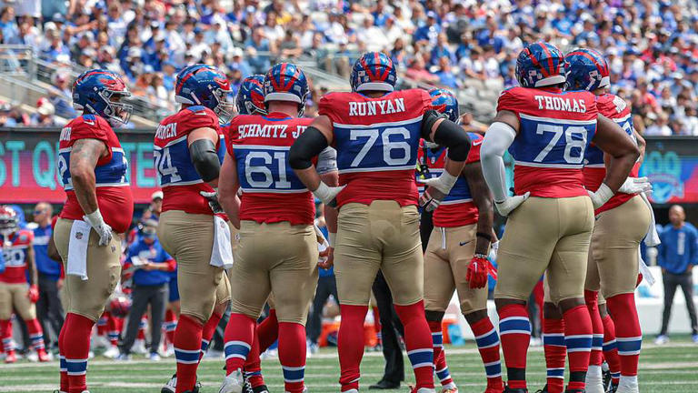 Giants' offensive line has eyes on being the best in the NFL