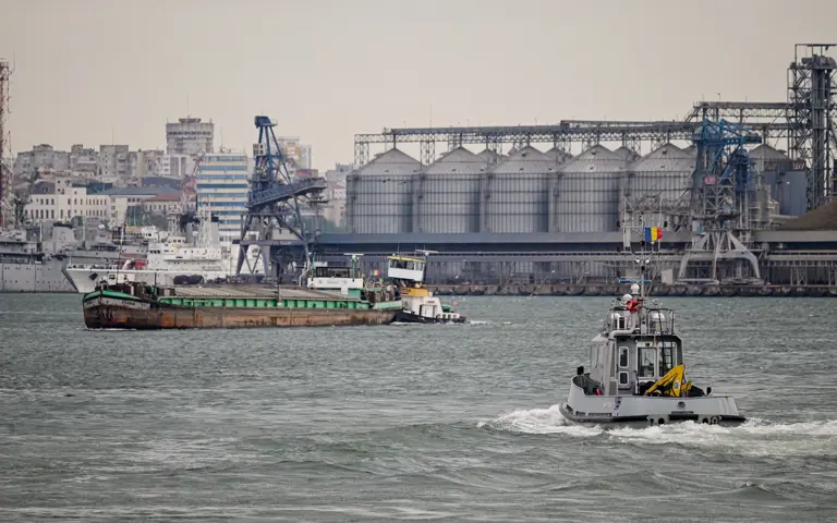 Ukrainian sea drone explodes in Romanian port, no casualties