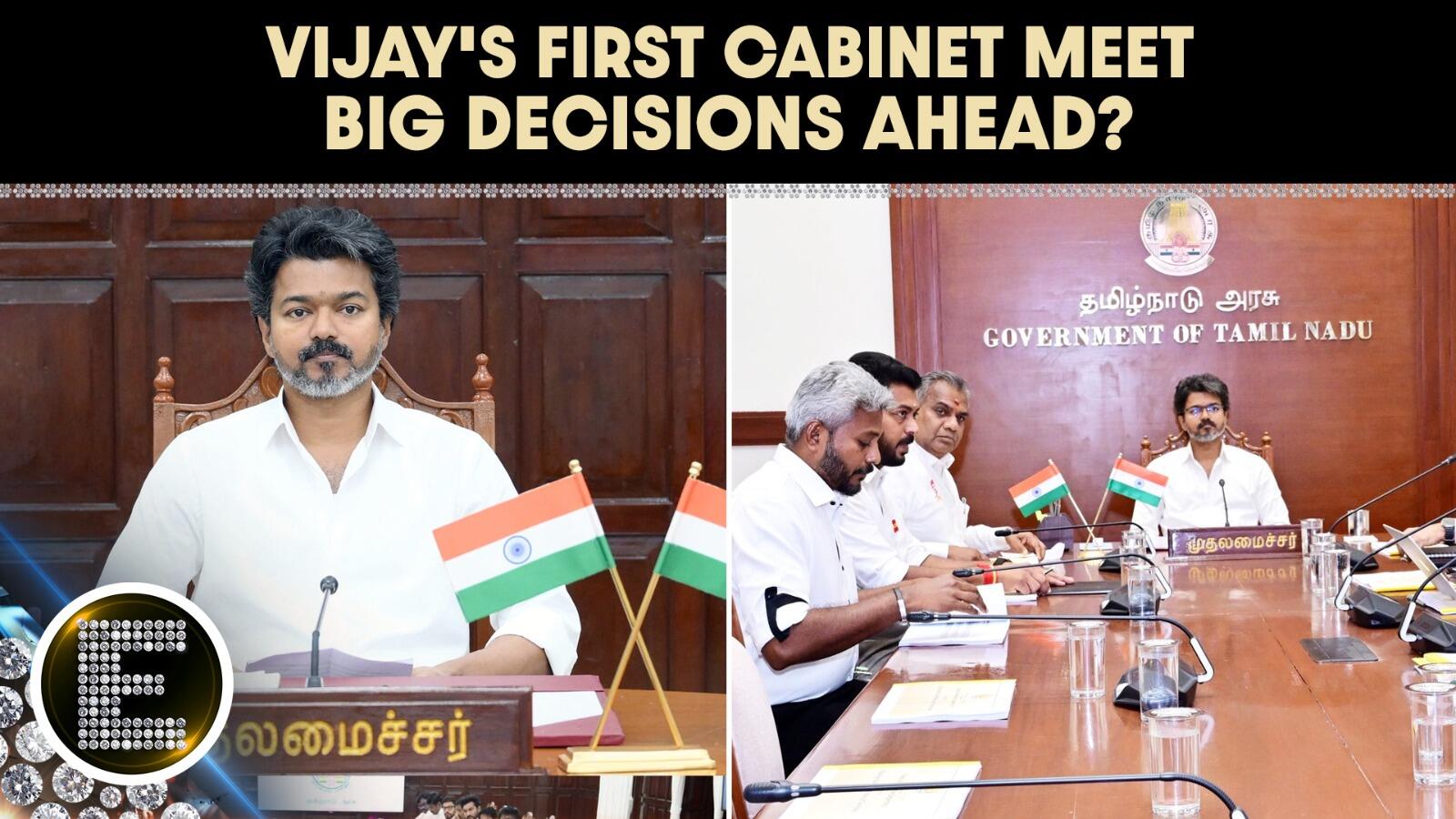 Tamil Nadu CM Vijay holds first cabinet meeting, signals new governance ...