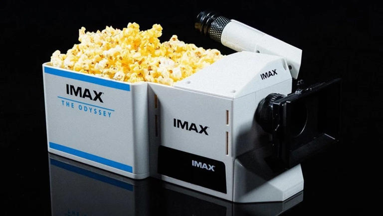 'The Odyssey' popcorn bucket is an IMAX camera
