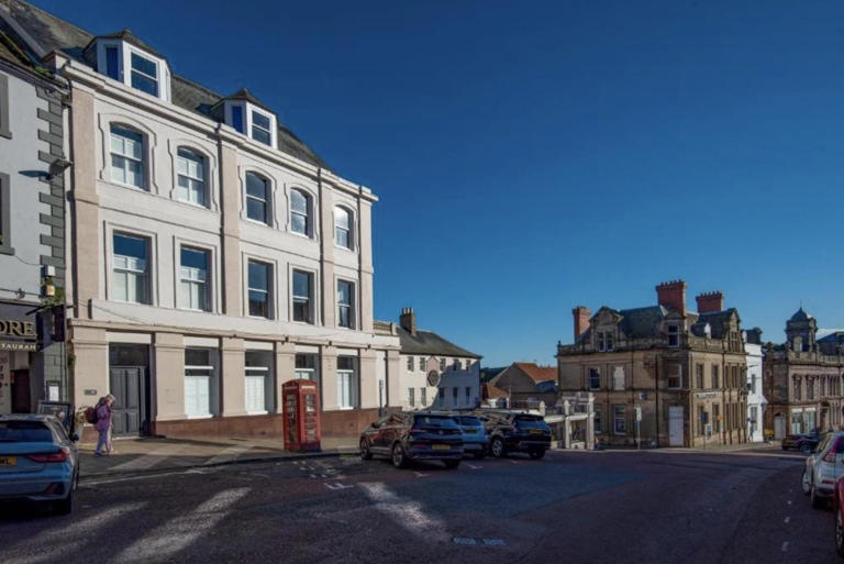 Former bank converted into luxury holiday accommodation in Berwick