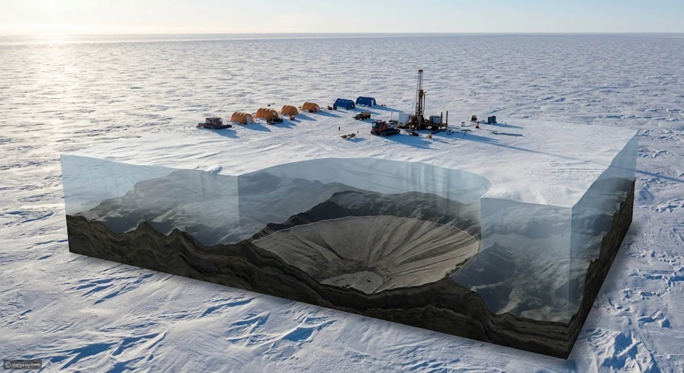 Giant fan-shaped structure buried beneath Antarctica’s thickest ice ...