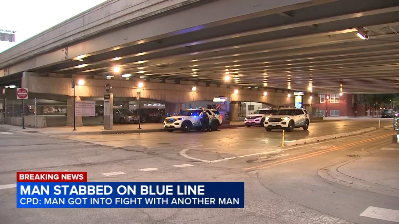 Man stabbed during fight on CTA Blue Line train in the Loop, Chicago ...