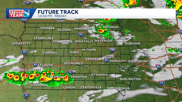 Severe storms move through southern Iowa overnight