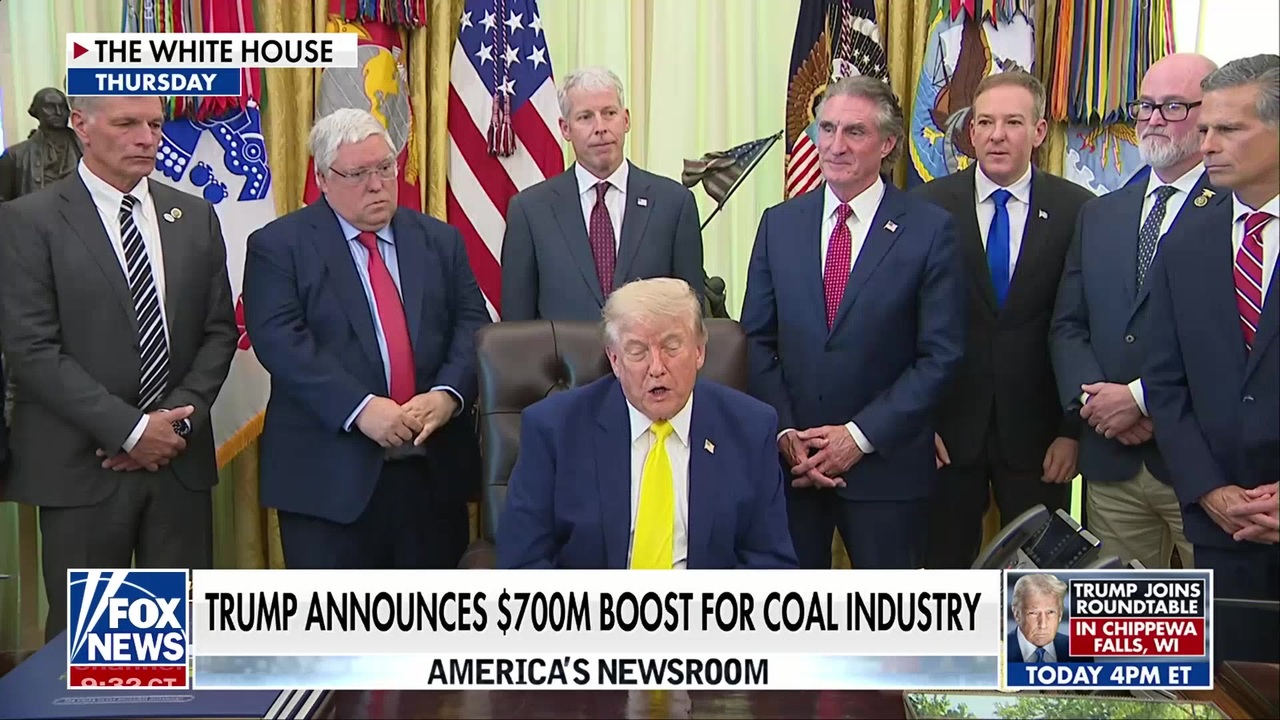 Trump announces $700M plan to boost coal industry