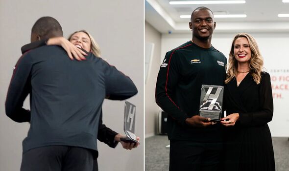 NASCAR crew member honored after saving FOX reporter from accident