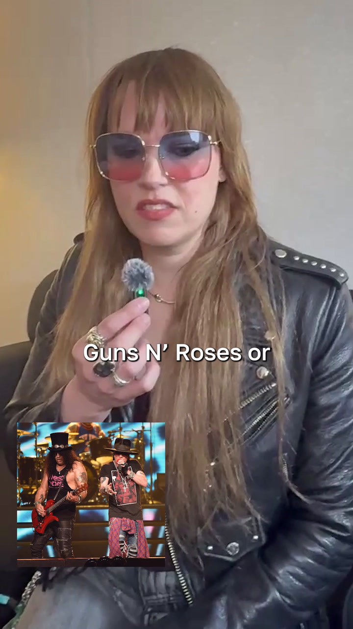 Lzzy Hale plays 'Winner stays on' with rock legends