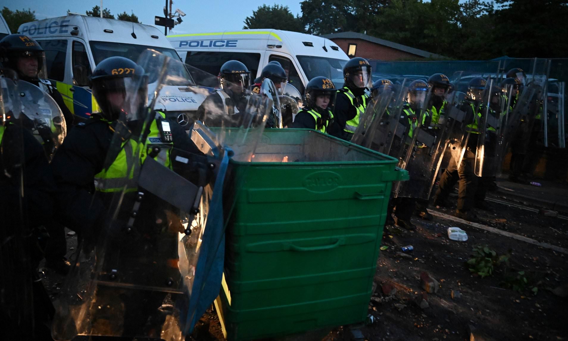 Henry Nowak protester who threw traffic cone at police 'cries his eyes ...