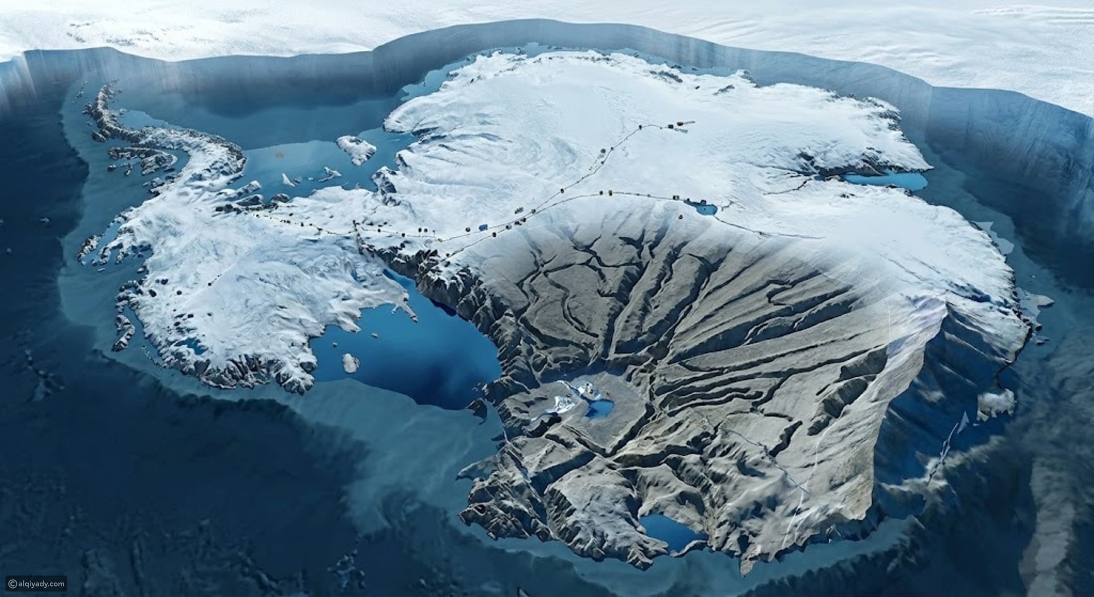 Giant fan-shaped structure buried beneath Antarctica’s thickest ice ...