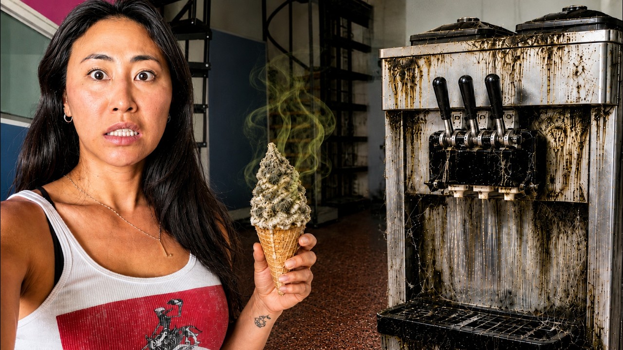 Save or scrap: Abandoned ice cream machine!