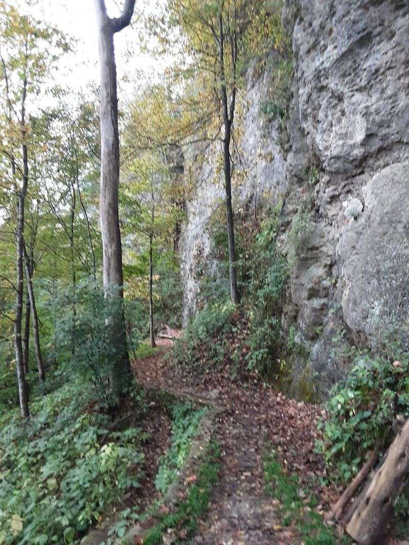 You can walk through a narrow Iowa gorge where the walls close in above ...