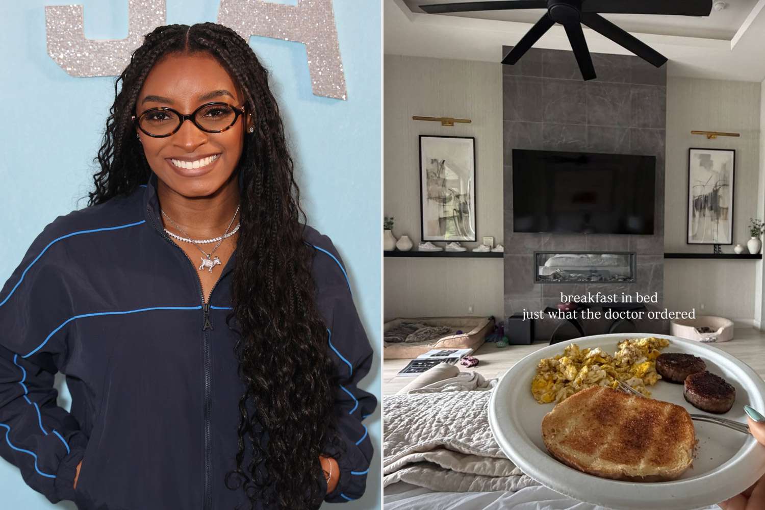 Simone Biles shares new glimpse of her massive bedroom and outdoor ...